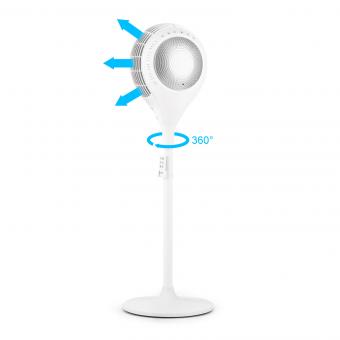 Klarstein Stand Fan Airflex, 56 W, Remote Control, white