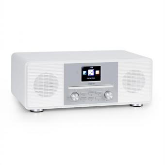 Streamo CD, internet radio, 2 x 10 W, WLAN, DAB+, FM, CD player, BT, bijeli