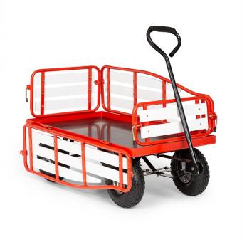 Waldbeck Ventura Trolley Utility Dolly Heavy Load 300 kg Steel WPC red Red