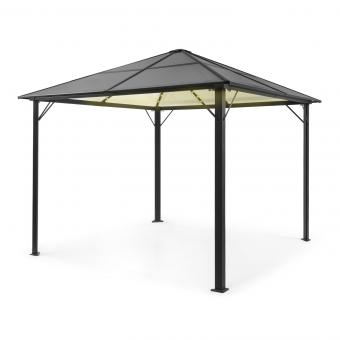 Pantheon Solid Sky Ambient Solar, pavilion cu acoperiș gri, 3 × 3 m ...