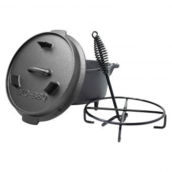 Guernsey Premium Dutch Oven 4.5 Cast Iron Pot | pre-fired | with lid ...