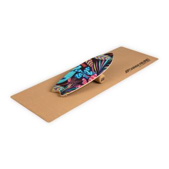 Balance board, Indoorboard Wave, balanční deska, podložka, válec, dřevo ...